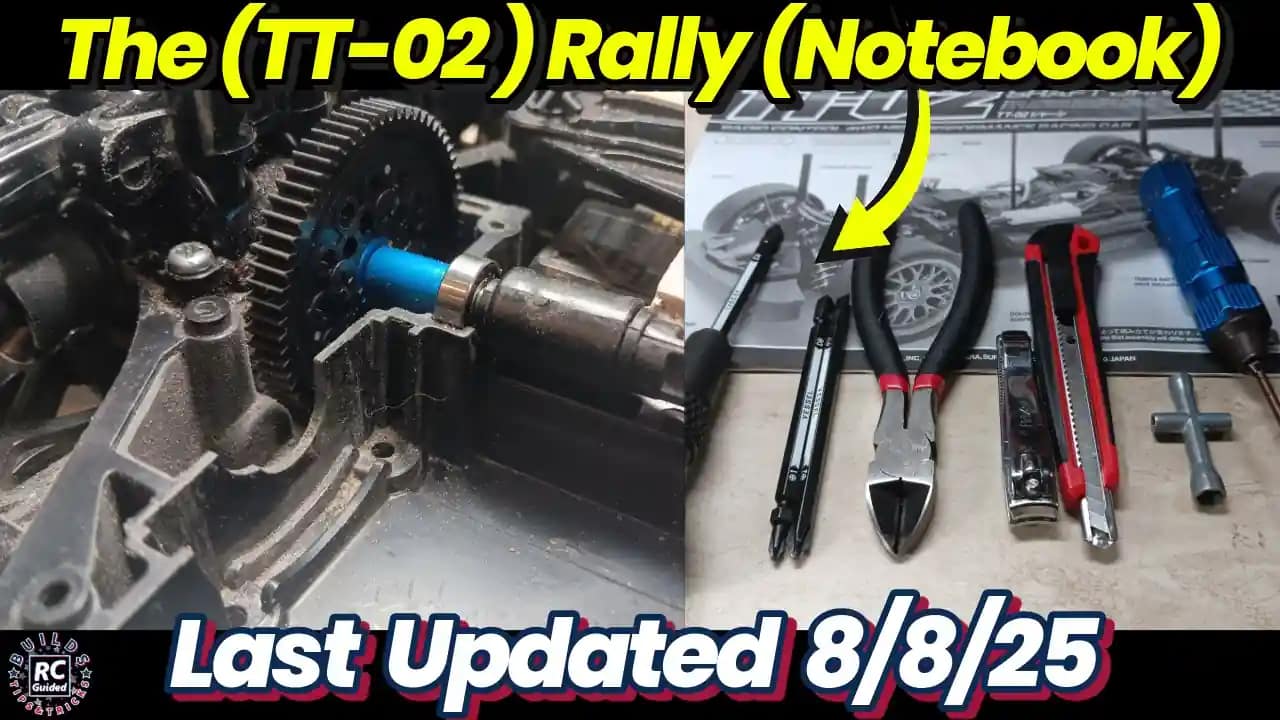 Tamiya TT-02 Rally Guide (Notebook) | RCGuided
